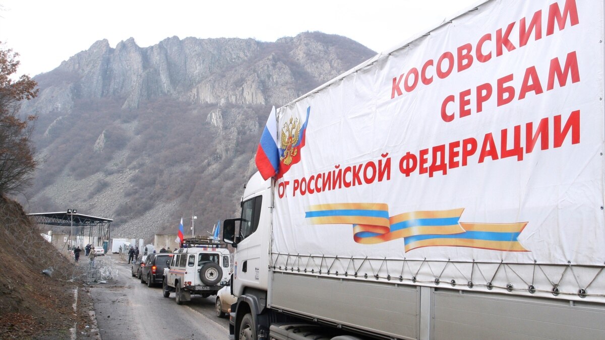 Russian Aid Stuck At Kosovo Border In Row With EU