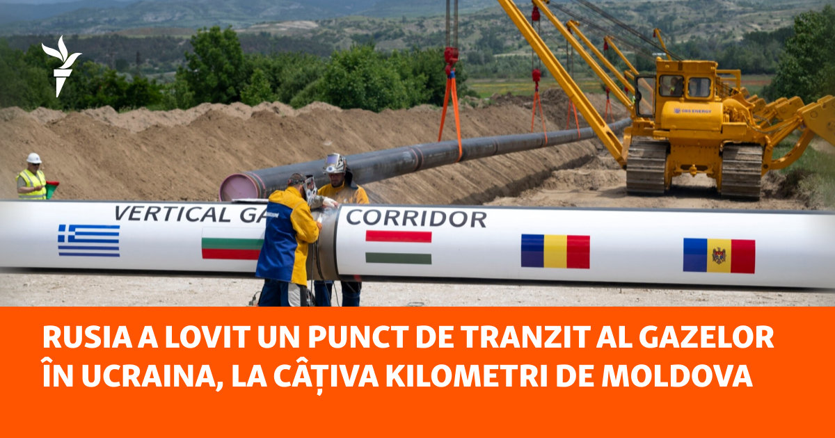 Rusia a lovit un punct de tranzit al gazelor în Ucraina, la câțiva ...