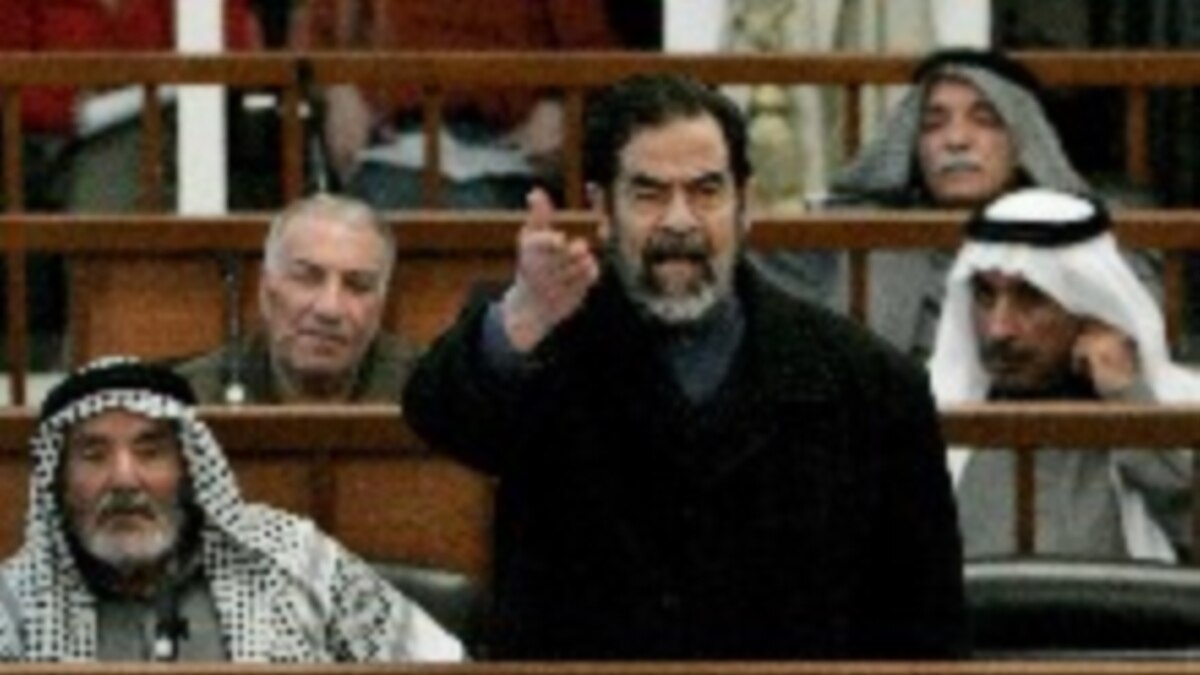Hussein Shouts At Judge As Trial Resumes