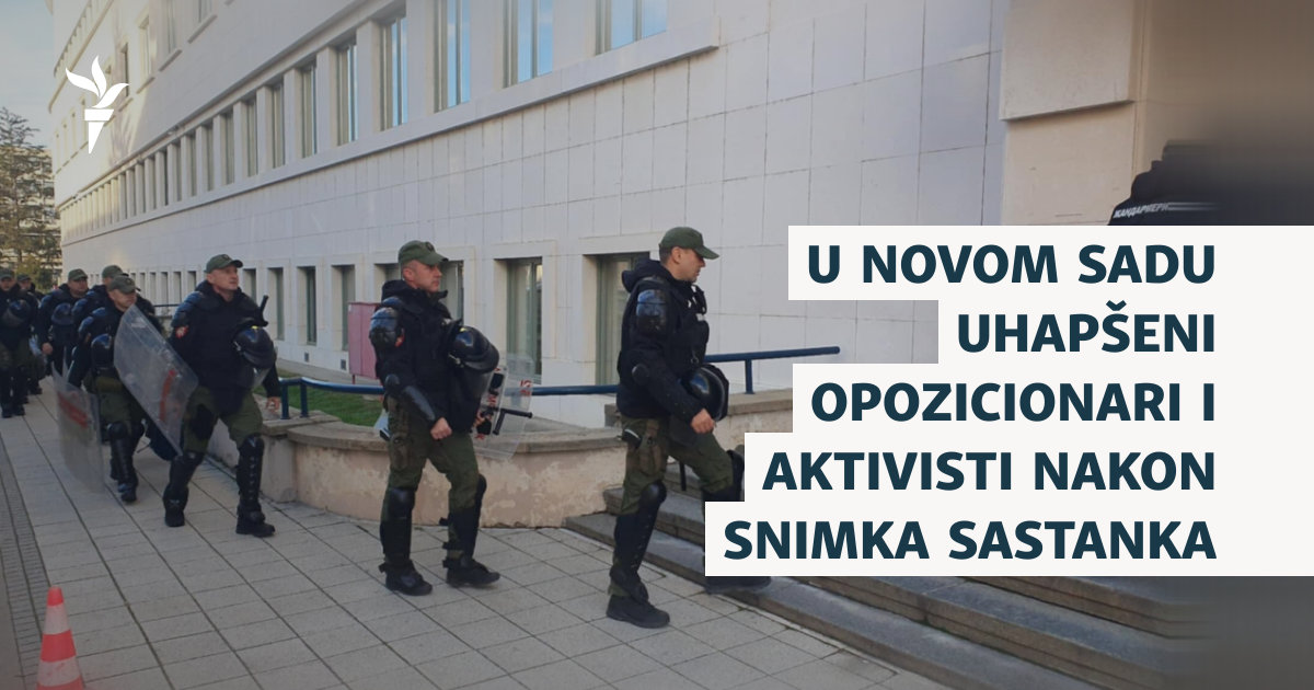 U Novom Sadu uhapšeni opozicionari i aktivista nakon snimka sastanka