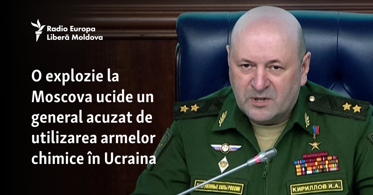 General rus acuzat de folosirea armei chimice în Ucraina, ucis la ...