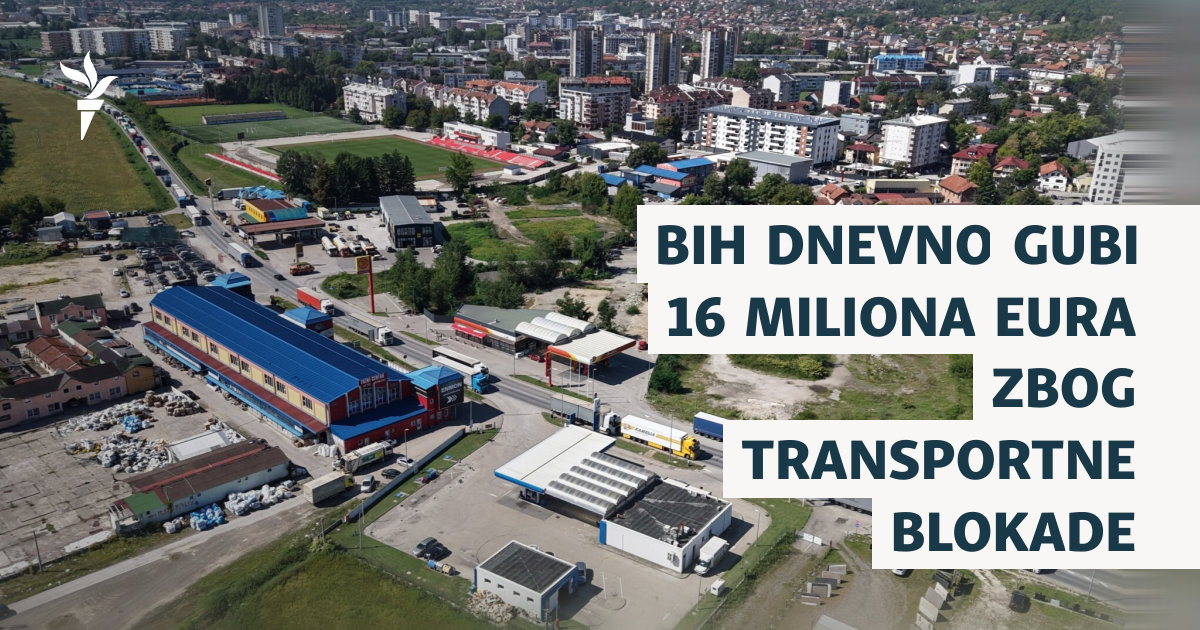 Transportna blokada za 24 sata BiH koštala najmanje 16 miliona eura