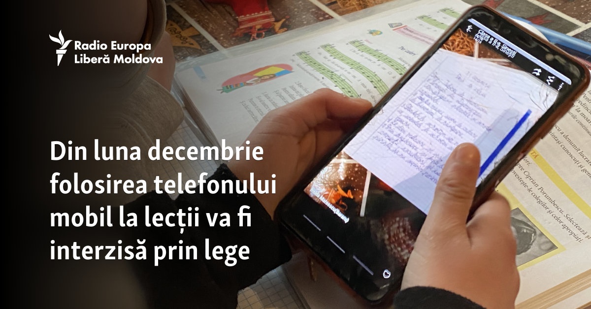 Din luna decembrie, folosirea telefonului mobil la lecții va fi ...
