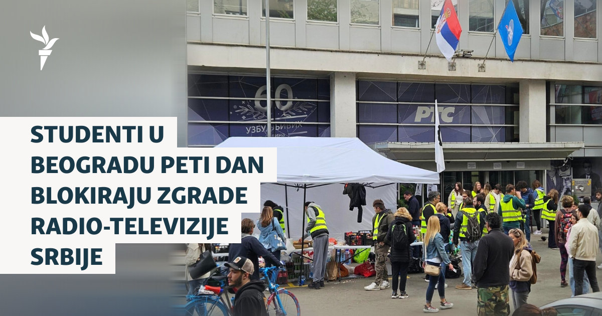 Studenti u Beogradu peti dan blokiraju zgrade Radio-televizije Srbije