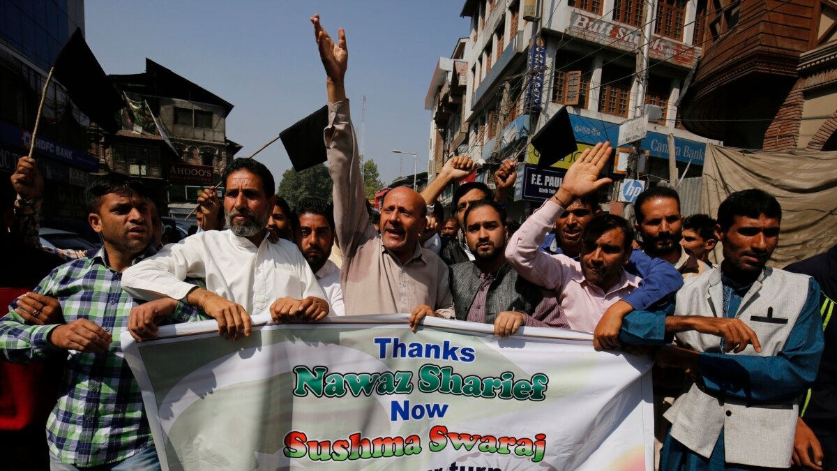 Pakistanis Hold Rally Near Indian Border