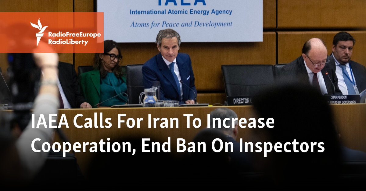 IAEA Calls For Iran To Increase Cooperation, End Ban On Inspectors