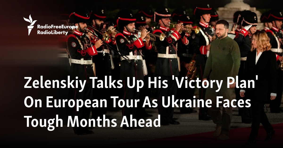 Zelenskiy Talks Up His 'Victory Plan' On European Tour
