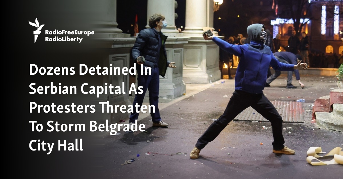 Student Groups End Belgrade Street Blockade After Eighth Night Of ...