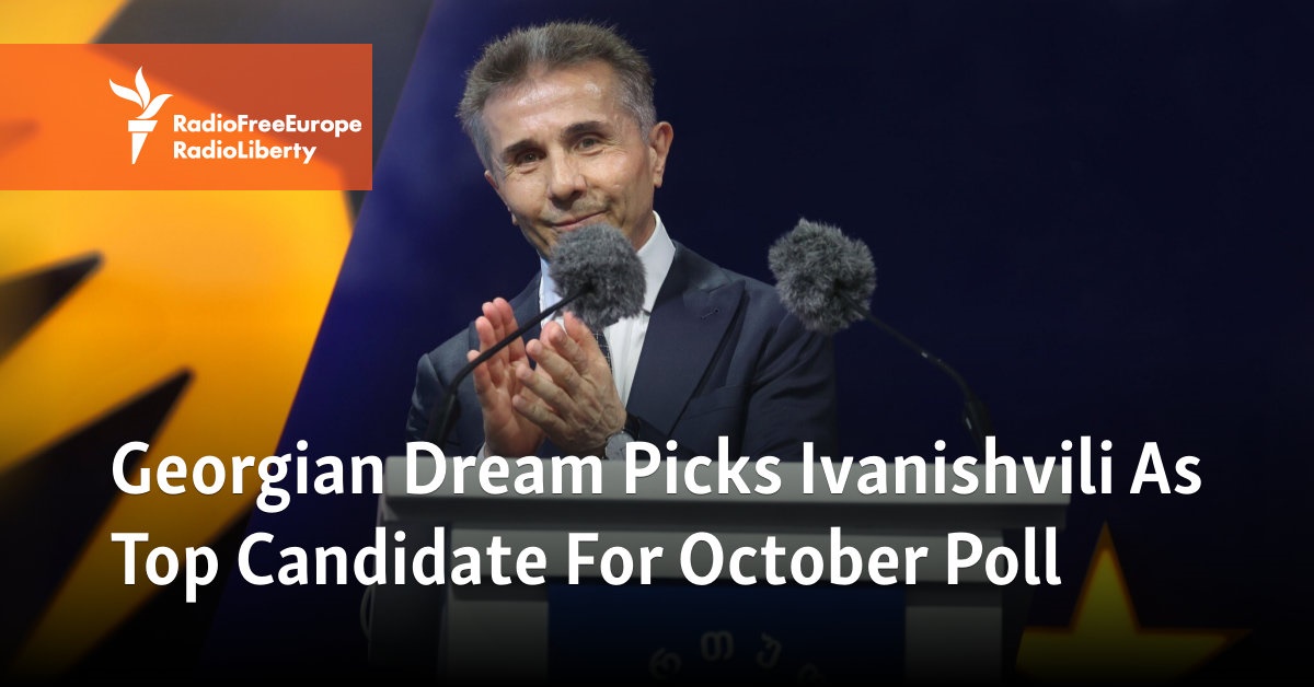 Georgian Dream Picks Ivanishvili As Top Candidate For October Poll