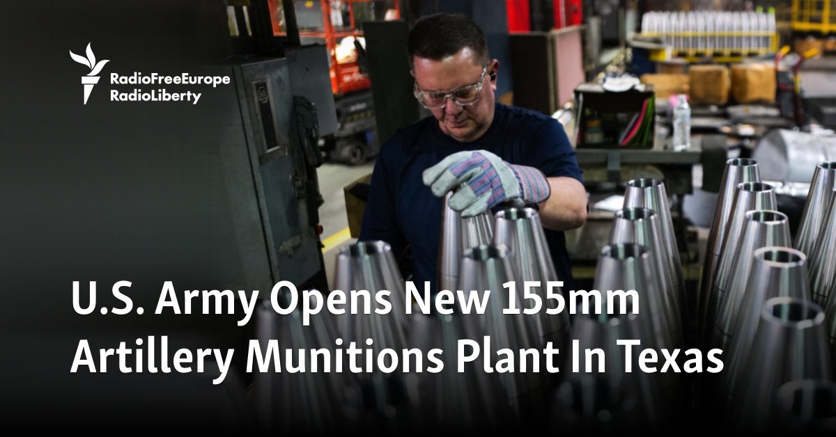 U.S. Army Opens New 155mm Artillery Munitions Plant In Texas