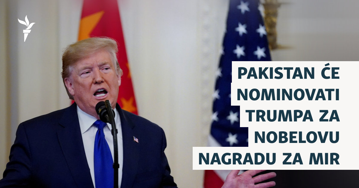 Pakistan će nominovati Trumpa za Nobelovu nagradu za mir