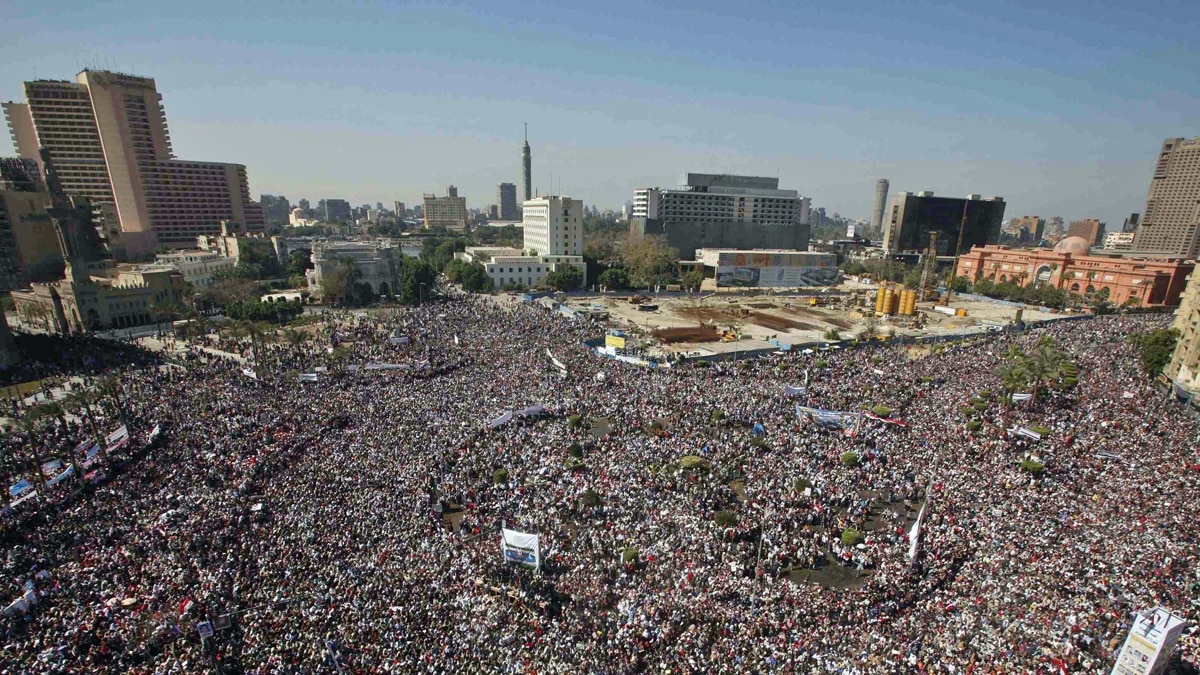 Thousands Pack Cairo's Tahrir Square For Protest And Celebration