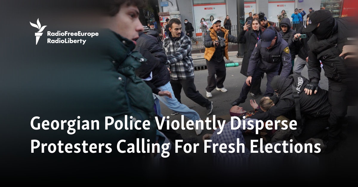 Georgian Protesters Resume Rally After Police Violently Disperse Crowds