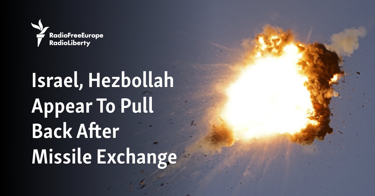 Israel, Hezbollah Appear To Pull Back After Missile Exchange