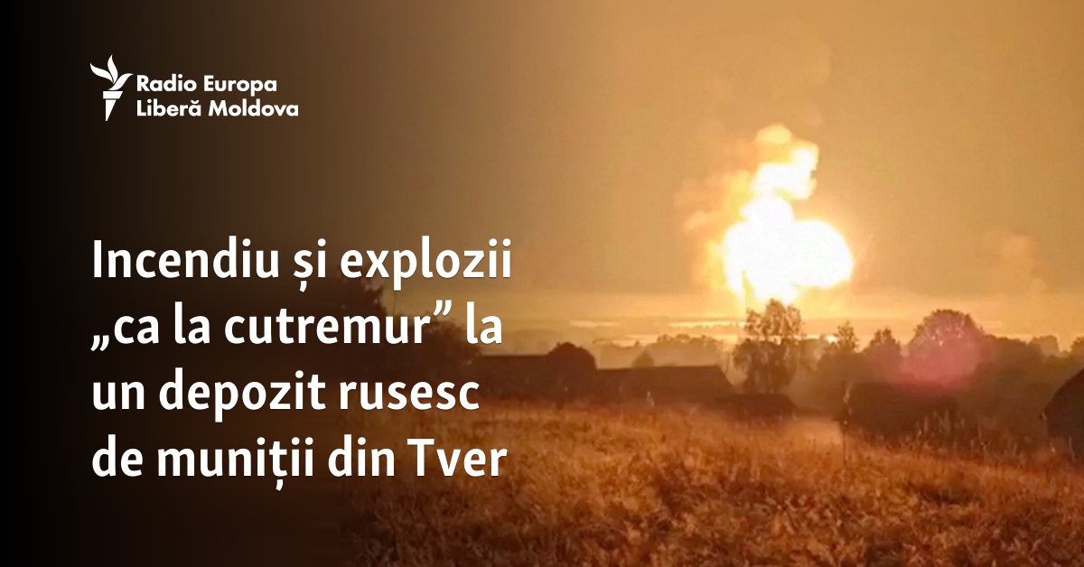 Incendiu și explozii „ca la cutremur” la un depozit rusesc de muniții ...