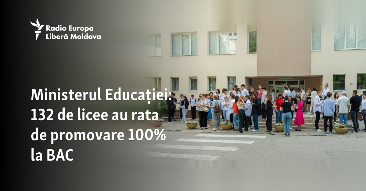 Ministerul Educației: 132 de licee au rata de promovare 100% la BAC