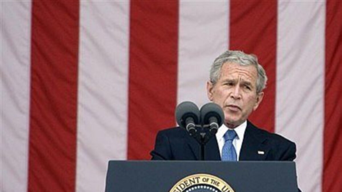 Bush Says U.S. More Secure Due To Troop Sacrifices