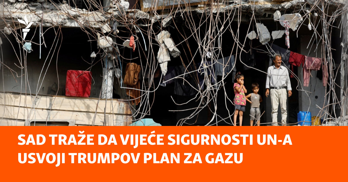 SAD traže da Vijeće sigurnosti UN-a usvoji Trumpov plan za Gazu
