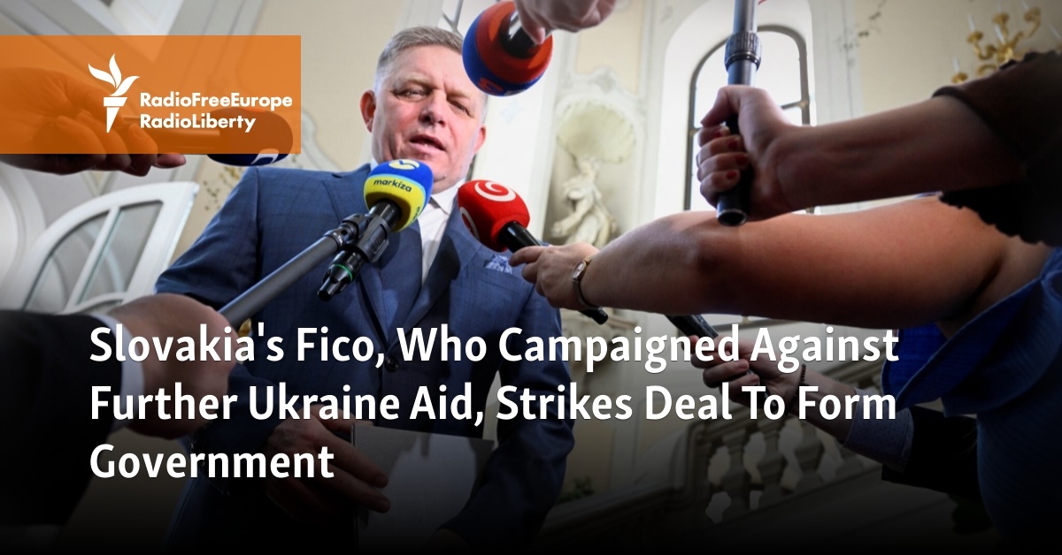 Slovakia's Fico, Who Campaigned Against Further Ukraine Aid, Strikes ...