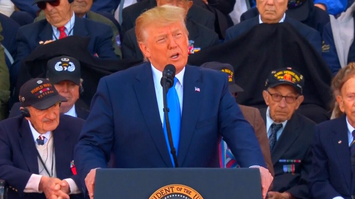 Trump Joins Macron At D-Day Commemoration In Normandy