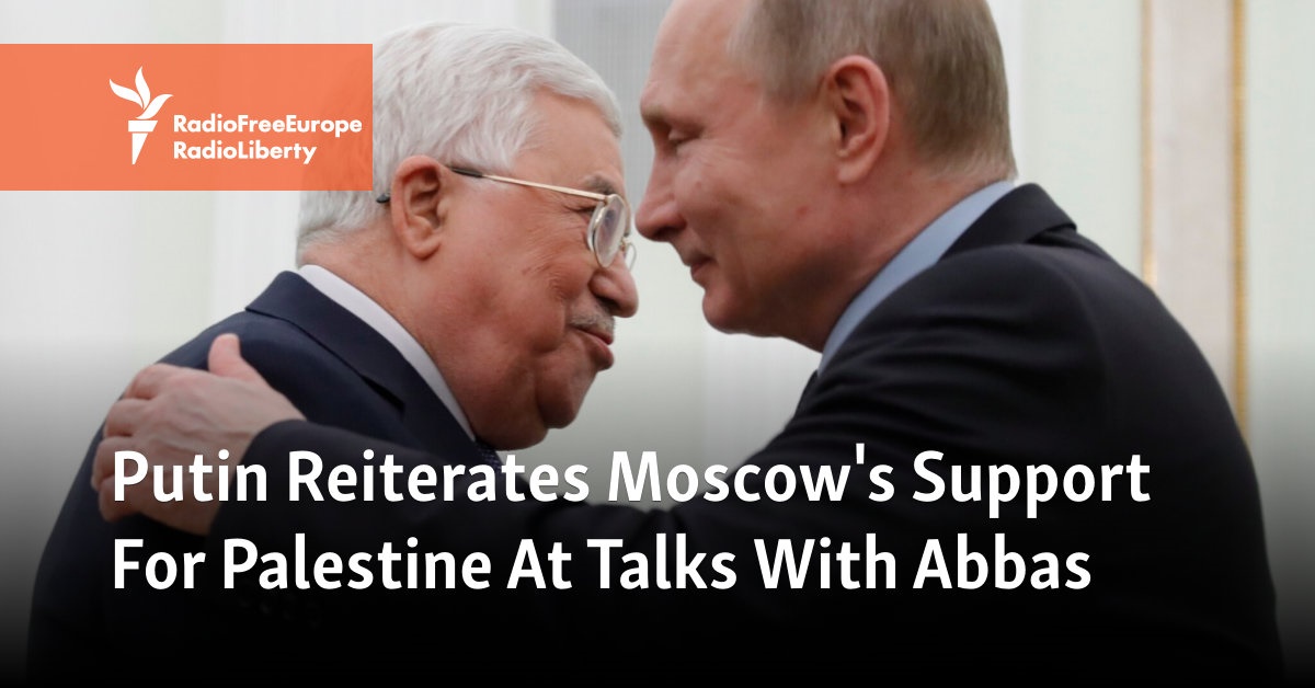 Putin Reiterates Moscow's Support For Palestine At Talks With Abbas