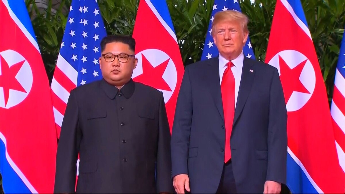Trump, Kim Meet At Historic Summit