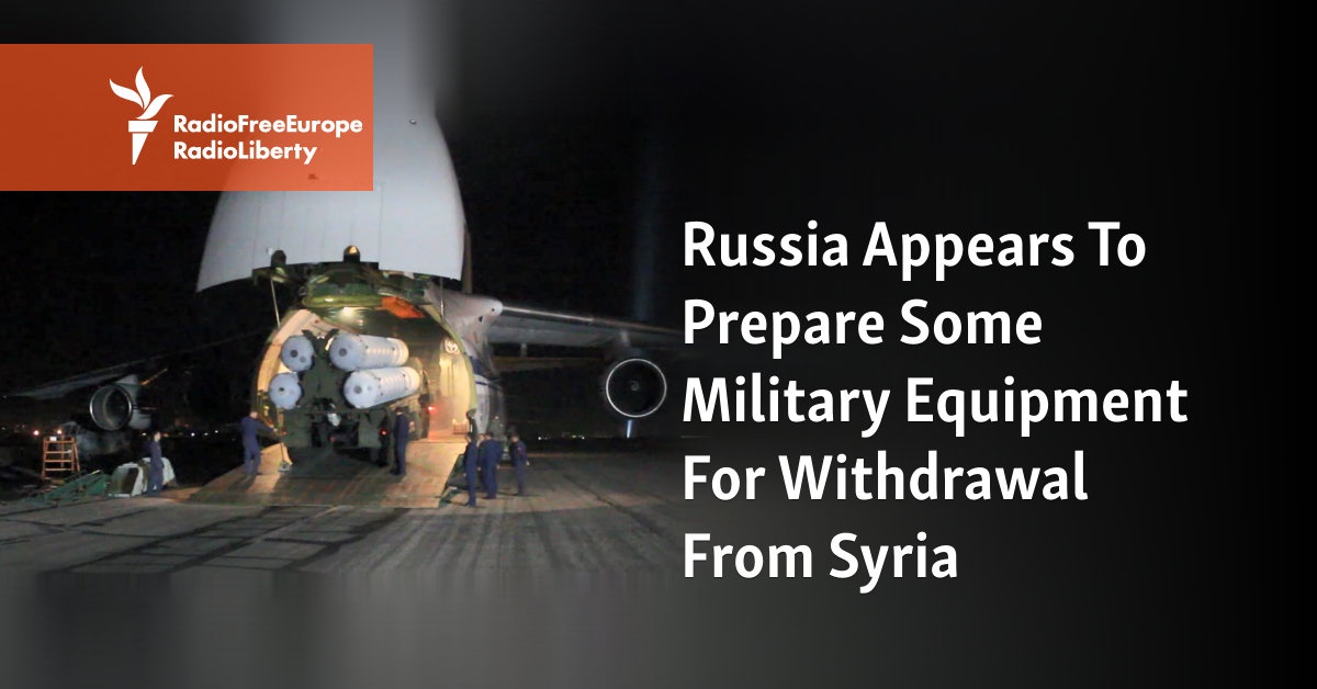Russia Appears To Prepare Some Military Equipment For Withdrawal From Syria