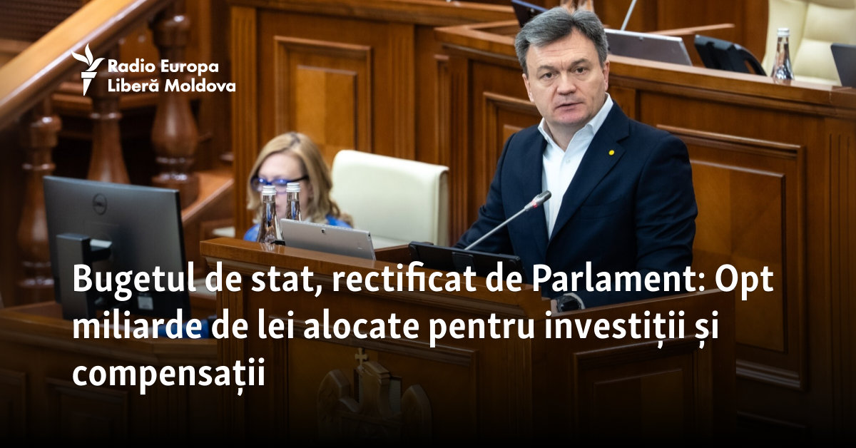 Bugetul de stat, rectificat de Parlament: Opt miliarde de lei alocate ...