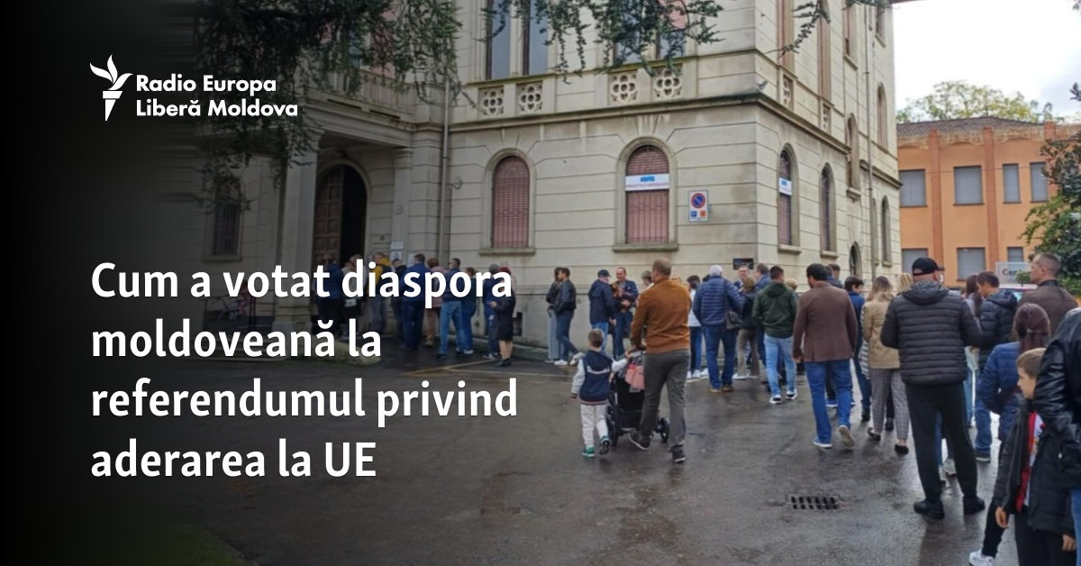 Cum a votat diaspora moldoveană la referendumul privind aderarea la UE