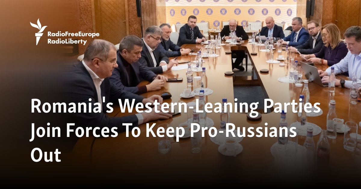 Romania's Western-Leaning Parties Join Forces To Keep Far Right Out