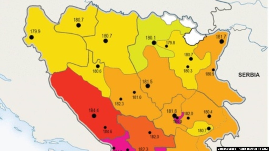 Average male body height in Europe : r/europe