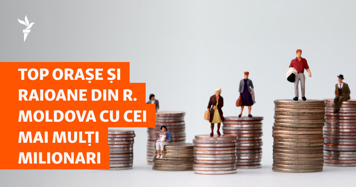 Top orașe și raioane din R. Moldova cu cei mai mulți milionari
