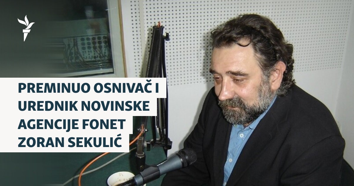 Preminuo osnivač i urednik novinske agencije FoNet Zoran Sekulić