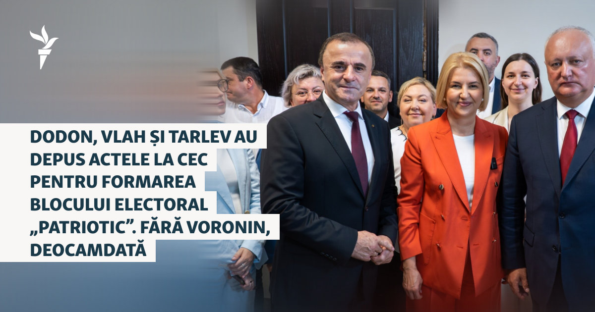 Dodon, Vlah și Tarlev au depus actele la CEC pentru formarea blocului ...
