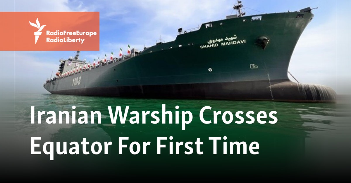 Iranian IRGC Warship Crosses Equator For First Time