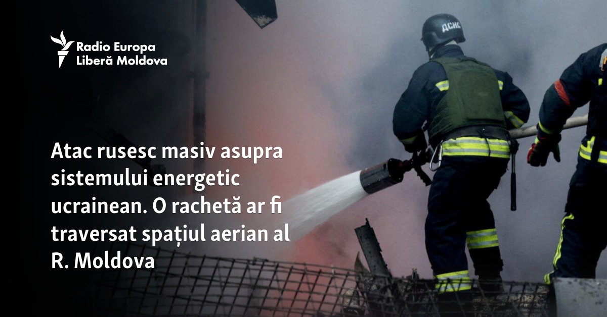 Atac rusesc masiv asupra sistemului energetic ucrainean. O rachetă a ...