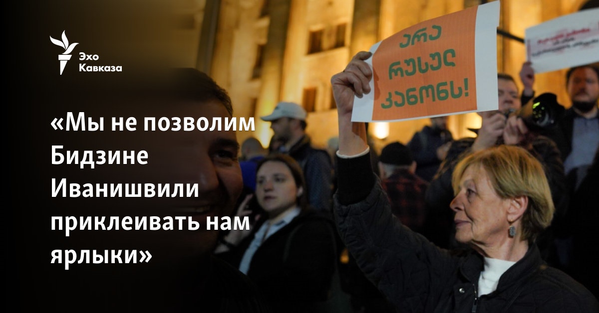 «Мы не позволим Бидзине Иванишвили приклеивать нам ярлыки