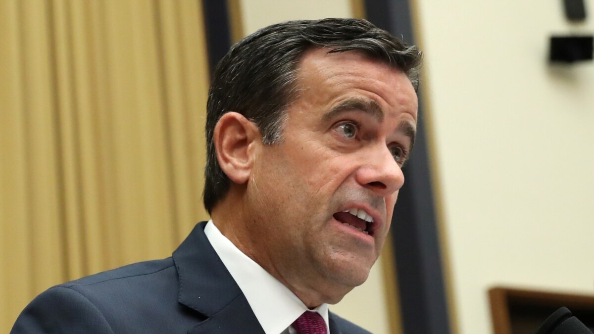 Trump Names Republican Lawmaker To Be U.S. Director Of Intelligence