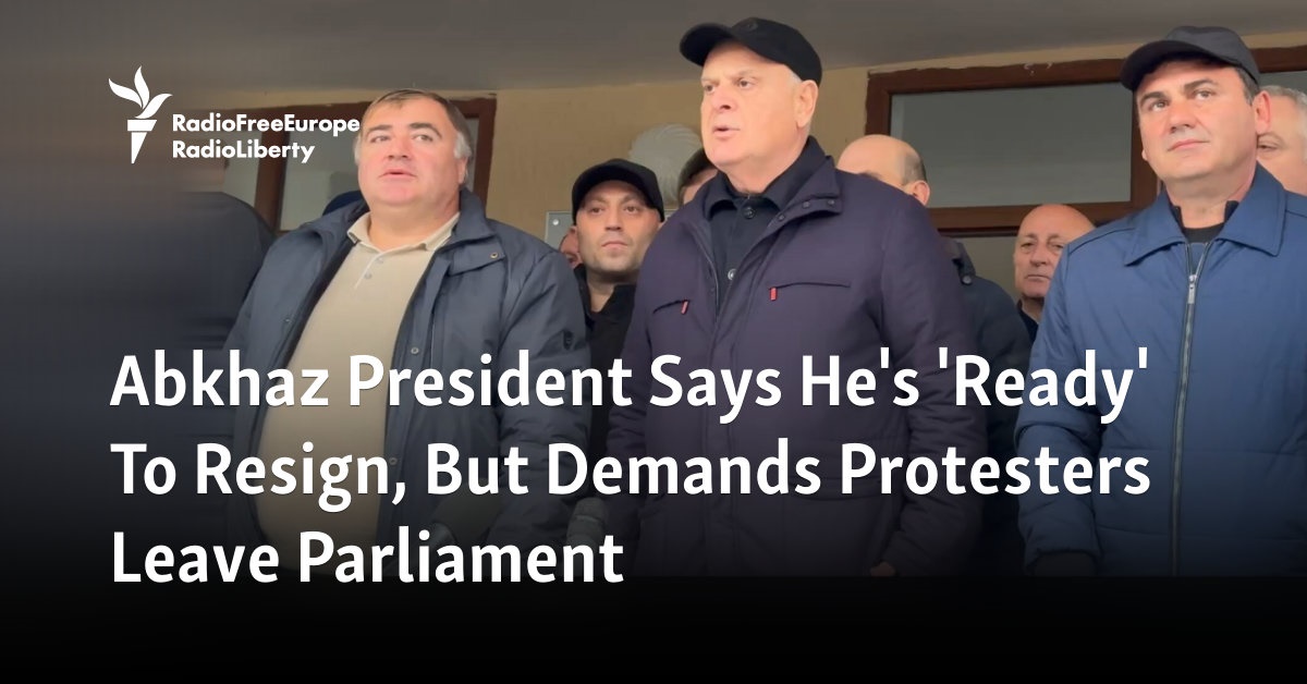 Embattled Leader Vows To 'Stabilize' Abkhazia, But Protesters Still ...