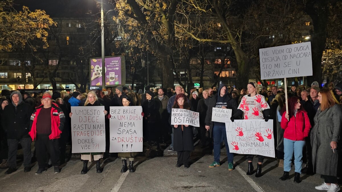Thousands In Montenegro Protest Response To Mass Shooting, Demand ...