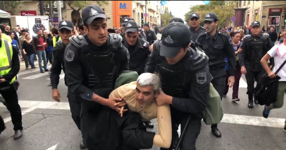Police Detain Dozens At Baku Protest