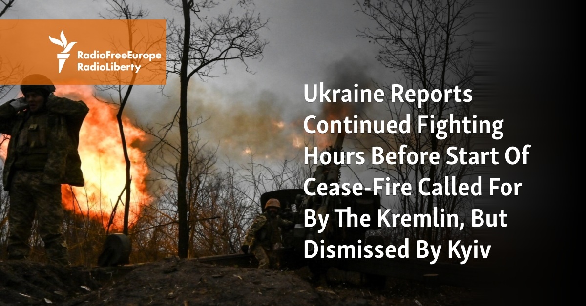 Shelling Reported Along Front Line In Ukraine Despite Kremlin-Called ...