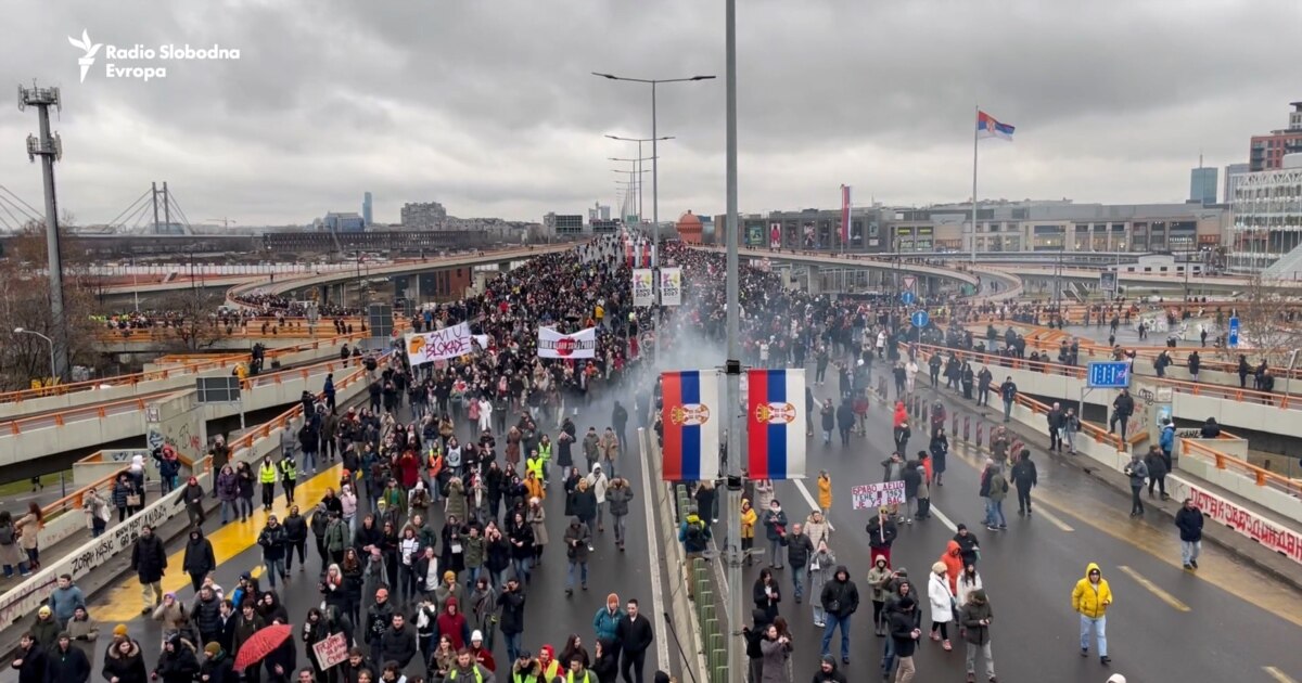 Blokada Mostarske petlje u Beogradu studentska poruka državnim ...