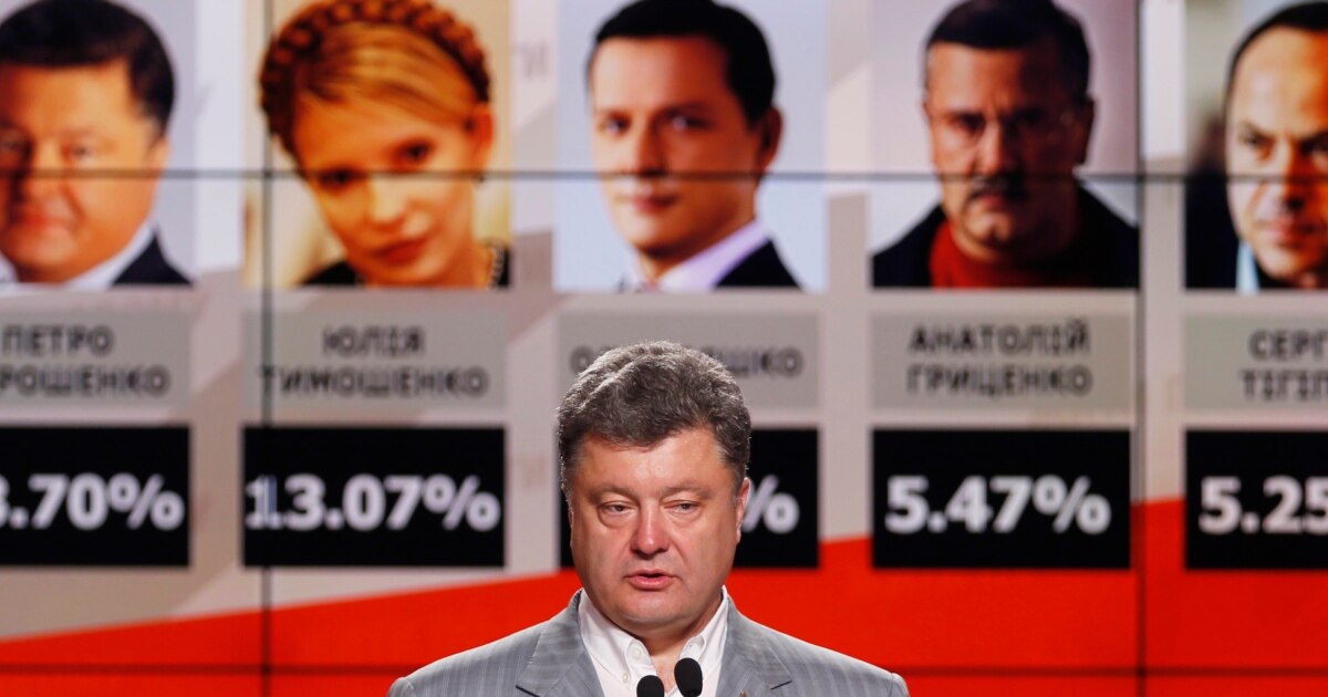 Ukrainian Election Commission Says Poroshenko Elected President