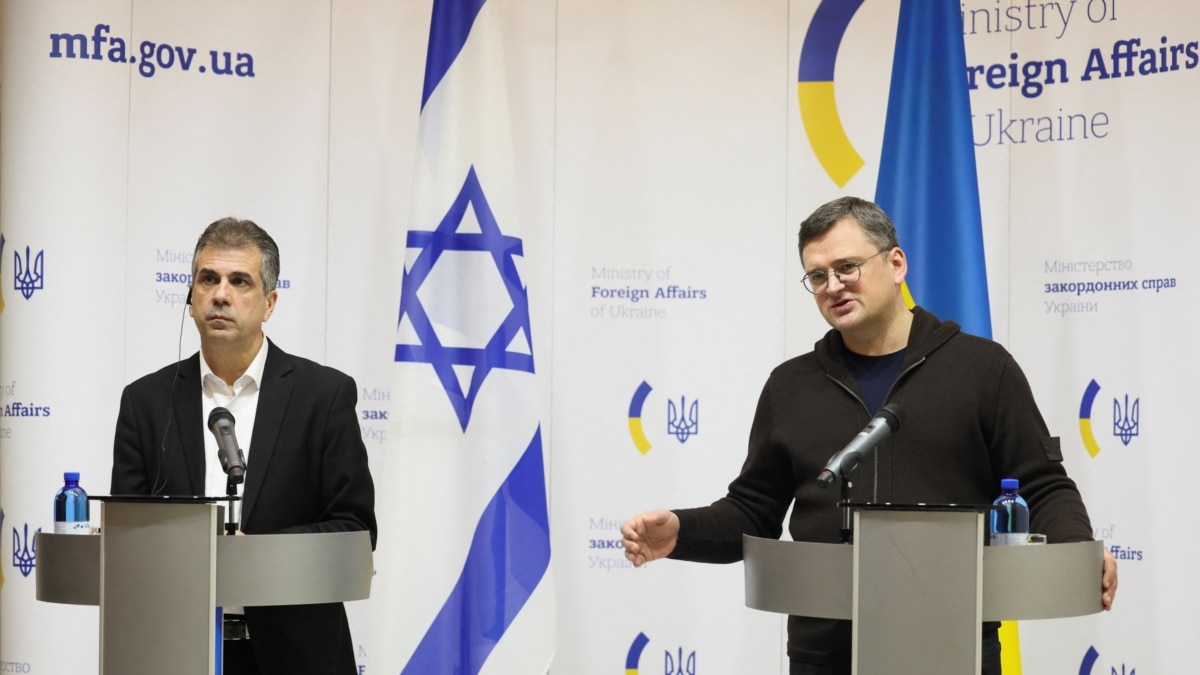 Israeli Foreign Minister Visits Kyiv As Pressure Mounts Over Military Aid