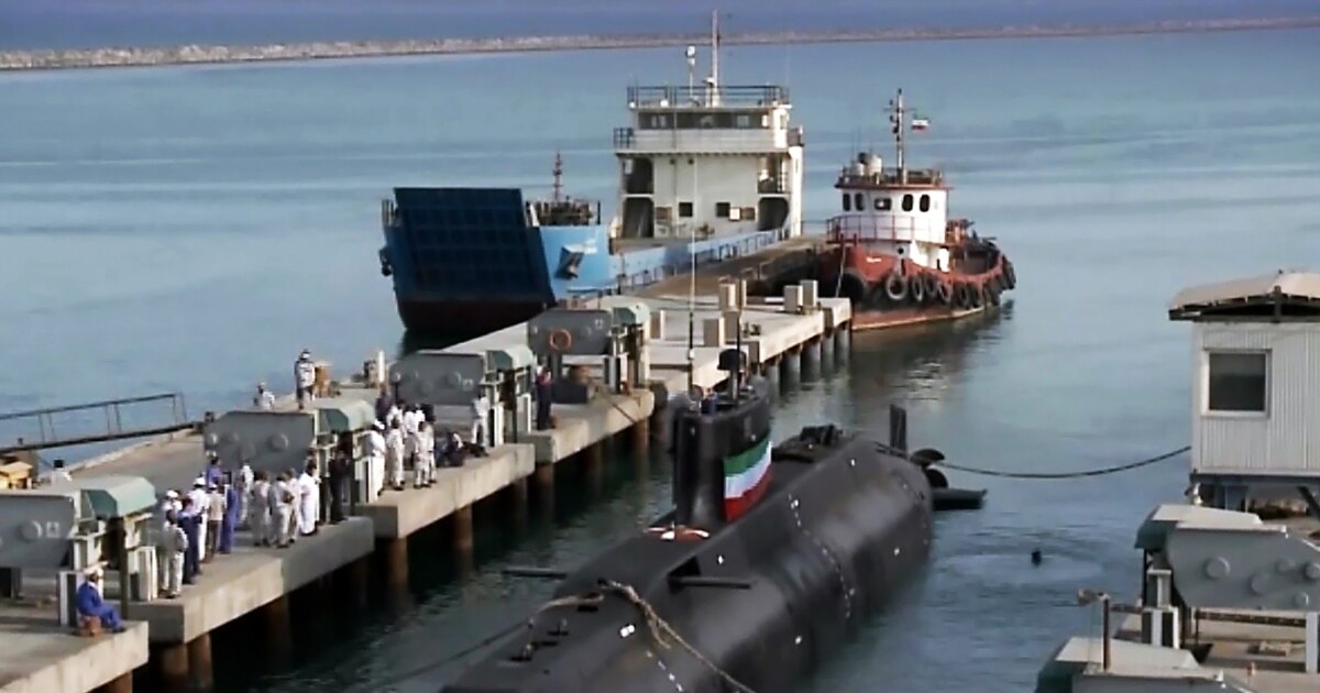 Iran Launches 'Cruise Missile Capable' Submarine