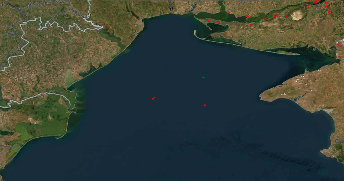 В Черном море фиксируется пожар на газодобывающей платформе «Петр ...