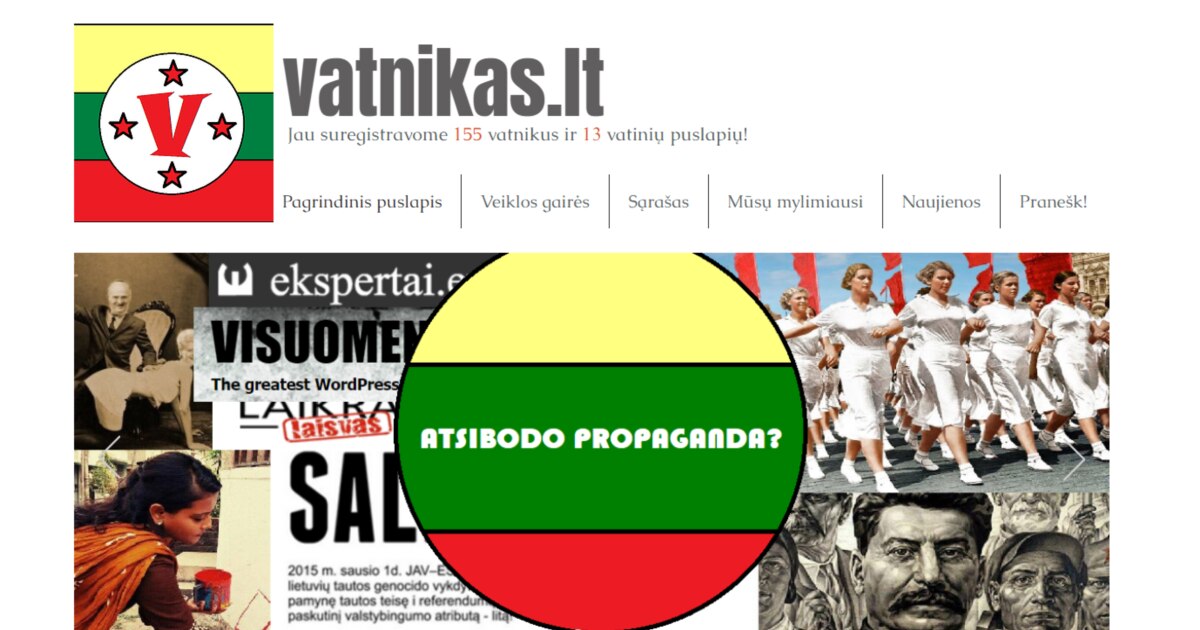 В Литве запустили проект "Ватникас" – аналог украинского сайта "Миротворец"