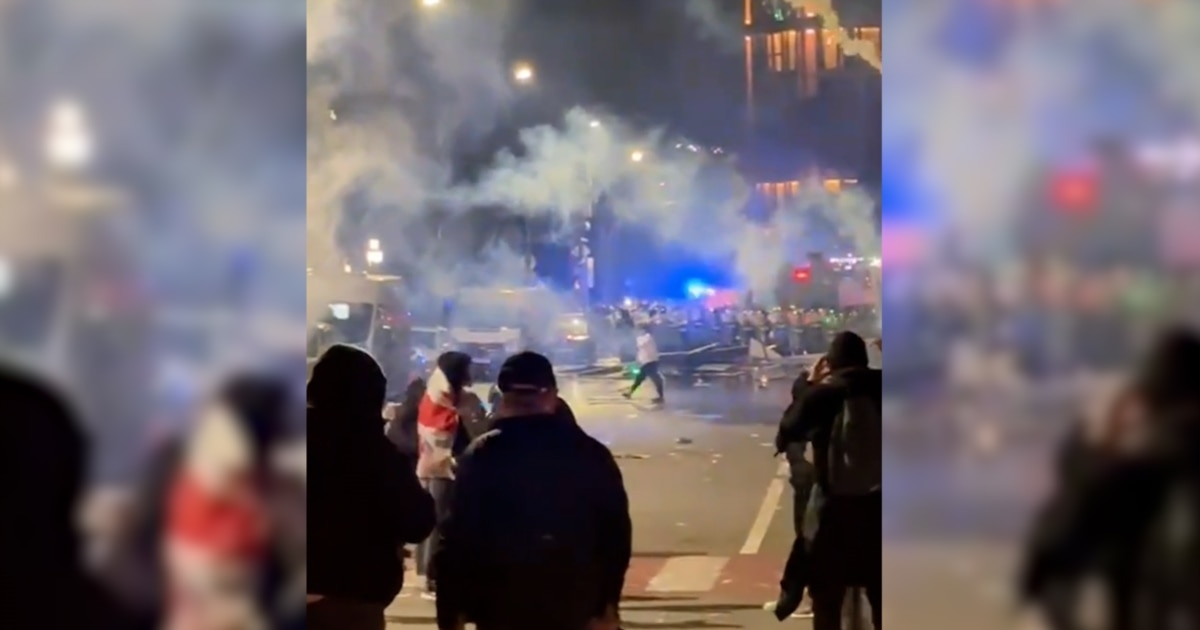 Georgian Police Fire Tear Gas To Repel Protesters From Presidential Palace