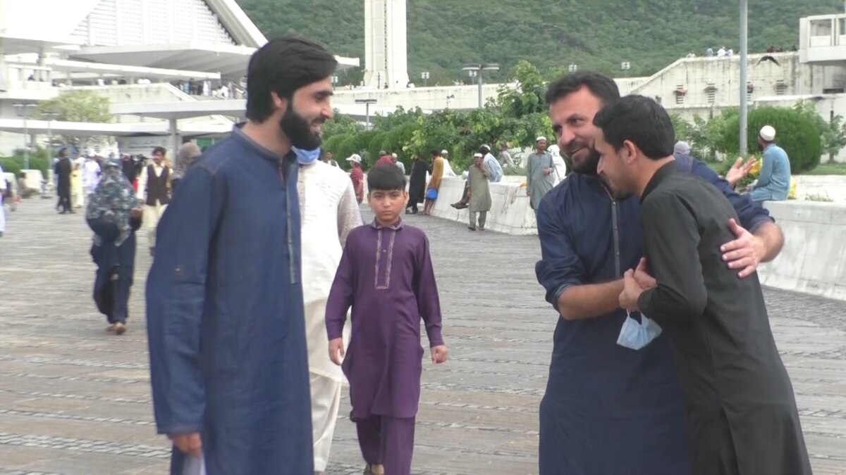 Pakistani Muslims Celebrate Eid Al-Adha At Islamabad's King Faisal Mosque